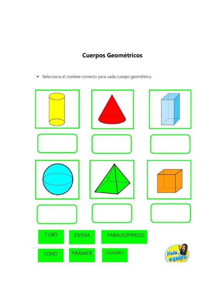 Guia Cuerpos Geometricos 3D II | PDF