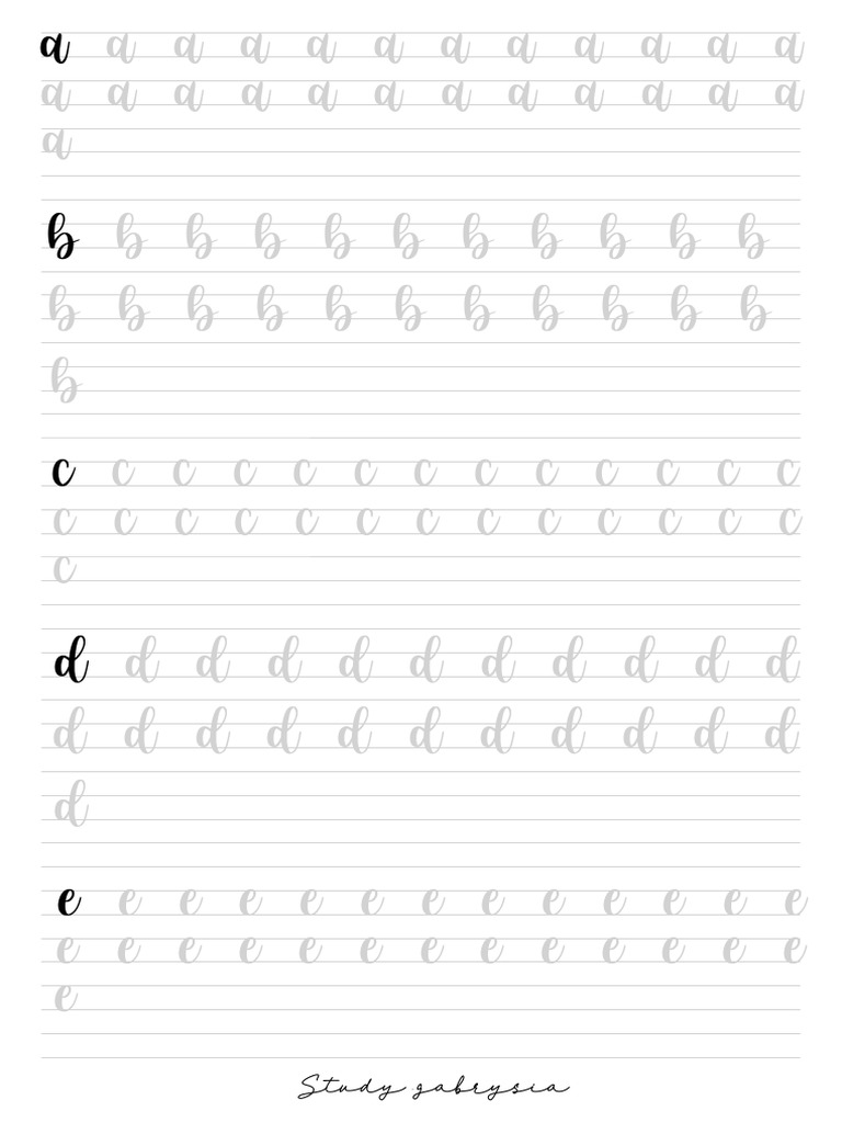 Szablony Do Kaligrafii | PDF