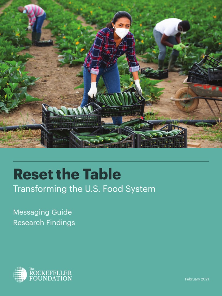 Reset The Table by Rockefeller Foundation | PDF | Sustainability | Food ...