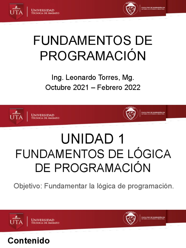 Fundamentos de lógica de programación: introducción a conceptos básicos y desarrollo de ...