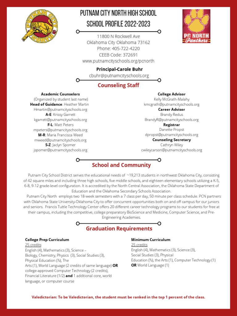 Putnam City North High School Profile 10 | PDF | Advanced Placement ...