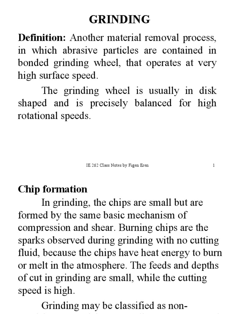 General Grinding | PDF | Grinding (Abrasive Cutting) | Abrasive