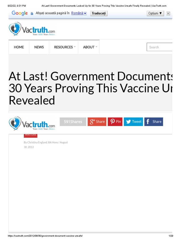 At Last! Government Documents Locked Up For 30 Years Proving This Is ...