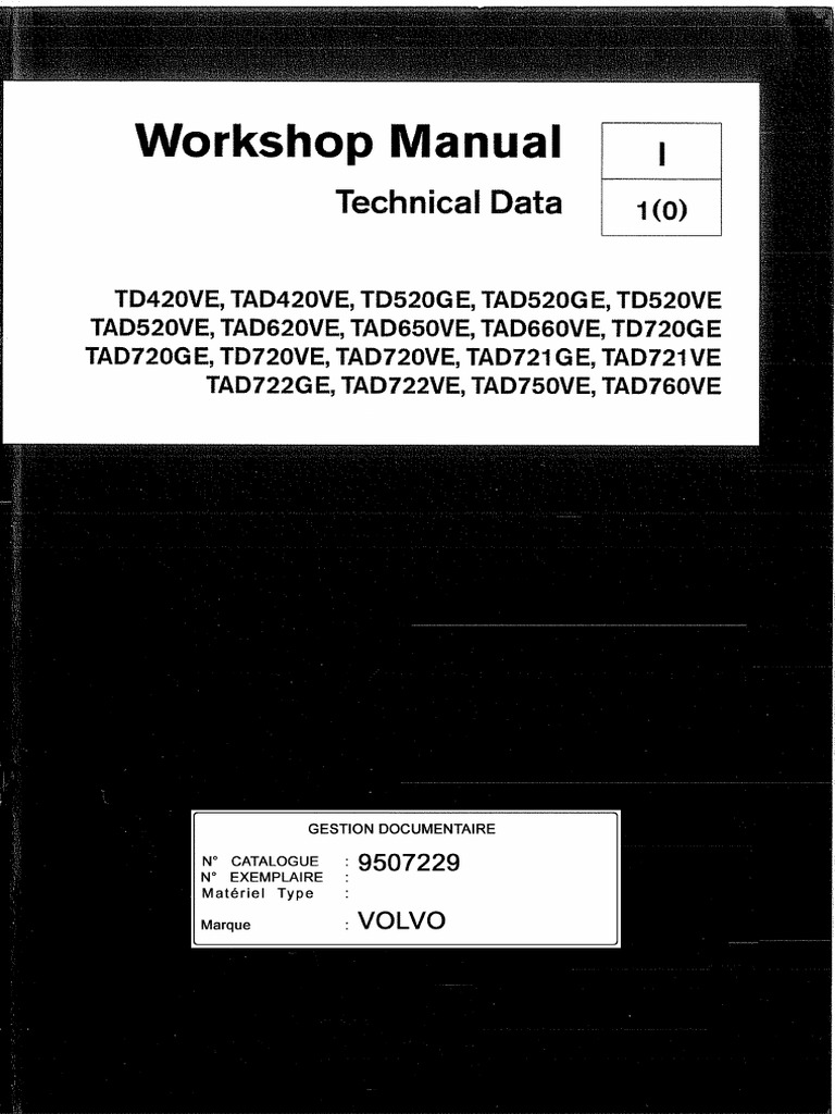 140 Volvo 9507229 (TD-TAD 420-520-620-650-660-720-721-722-750-760 VE-GE ...