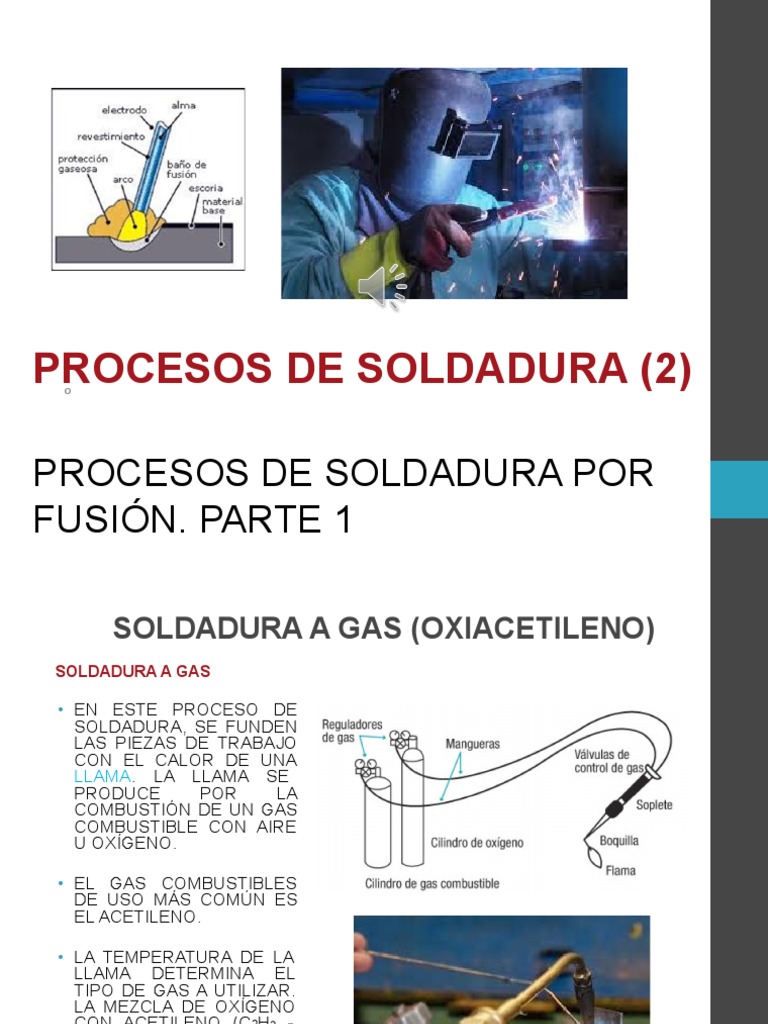 Procesos de Soldadura. Tema 2. Procesos de Soldadura Por Fusión, Parte 1 | Descargar gratis PDF ...