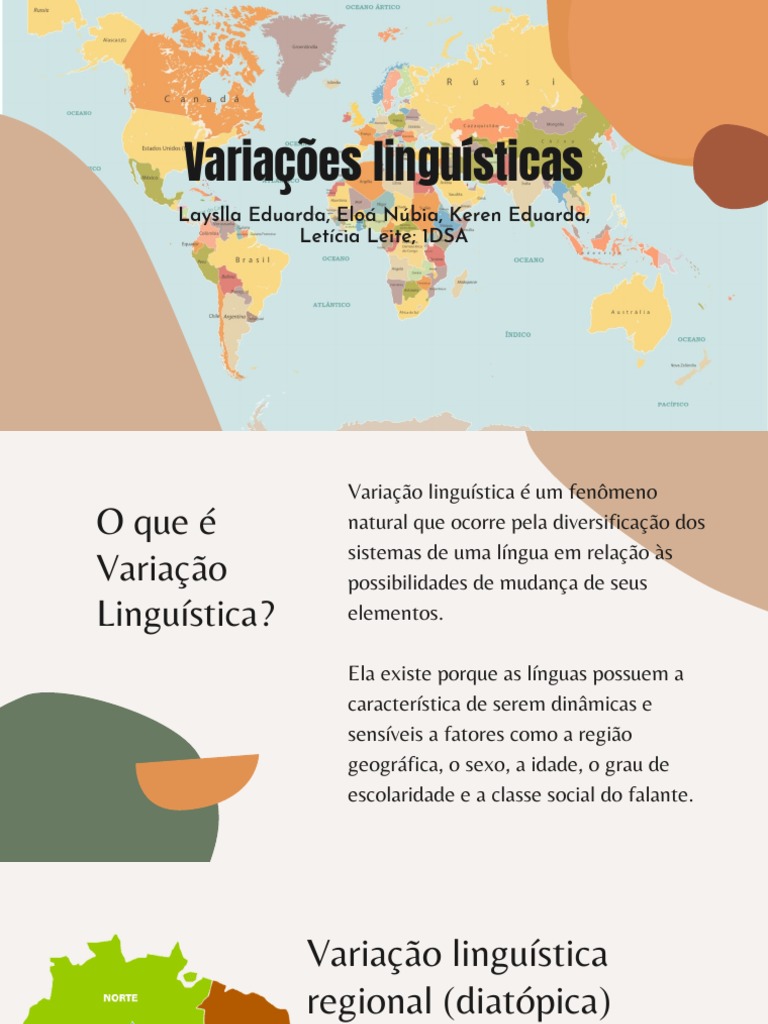 Trabalho LPL - Variações Linguísticas 2 | PDF | Português (idioma ...