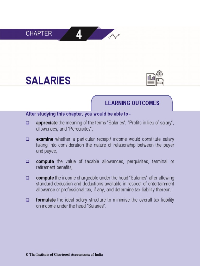 Salaries: After Studying This Chapter, You Would Be Able To | PDF ...