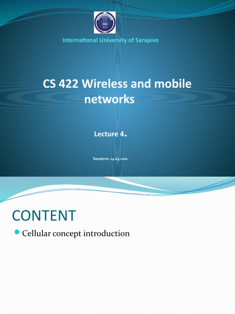 Lecture 5 | PDF | Cellular Network | Radio