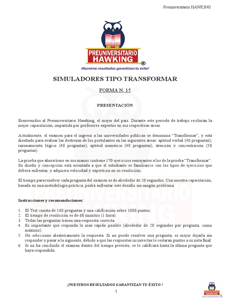 Forma 15 | PDF | Prueba (evaluación)