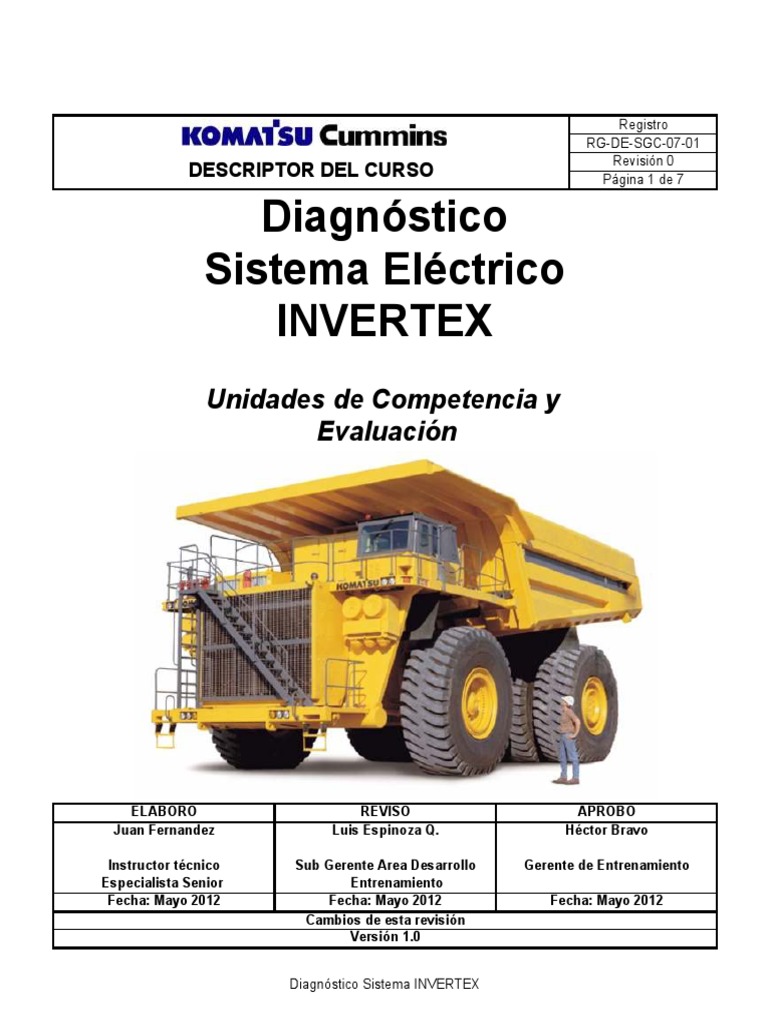 Diagnostico Sistema Invertex Anglo El Soldado | PDF | Ingenieria ...
