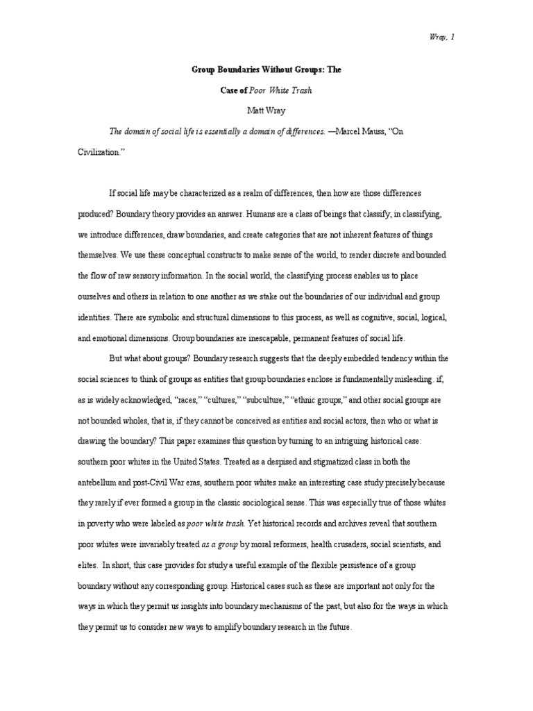 Matt Wray | PDF | Race (Human Categorization) | Identity (Social Science)