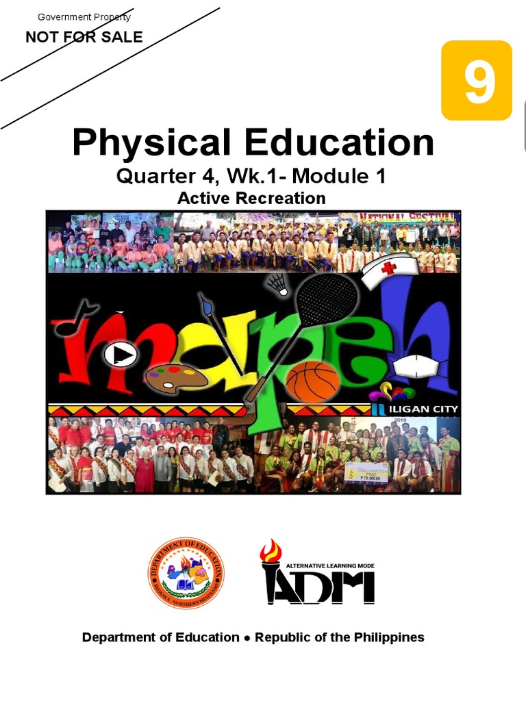 PE9 q4 Mod1 ActiveRecreation v4 | PDF | Physical Fitness