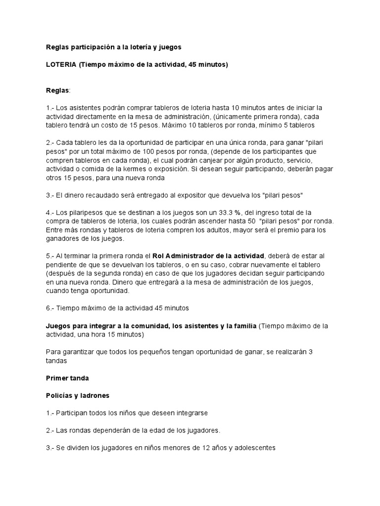 Juego de la cárcel en la kermés | PDF | Deportes y actividades al aire ...