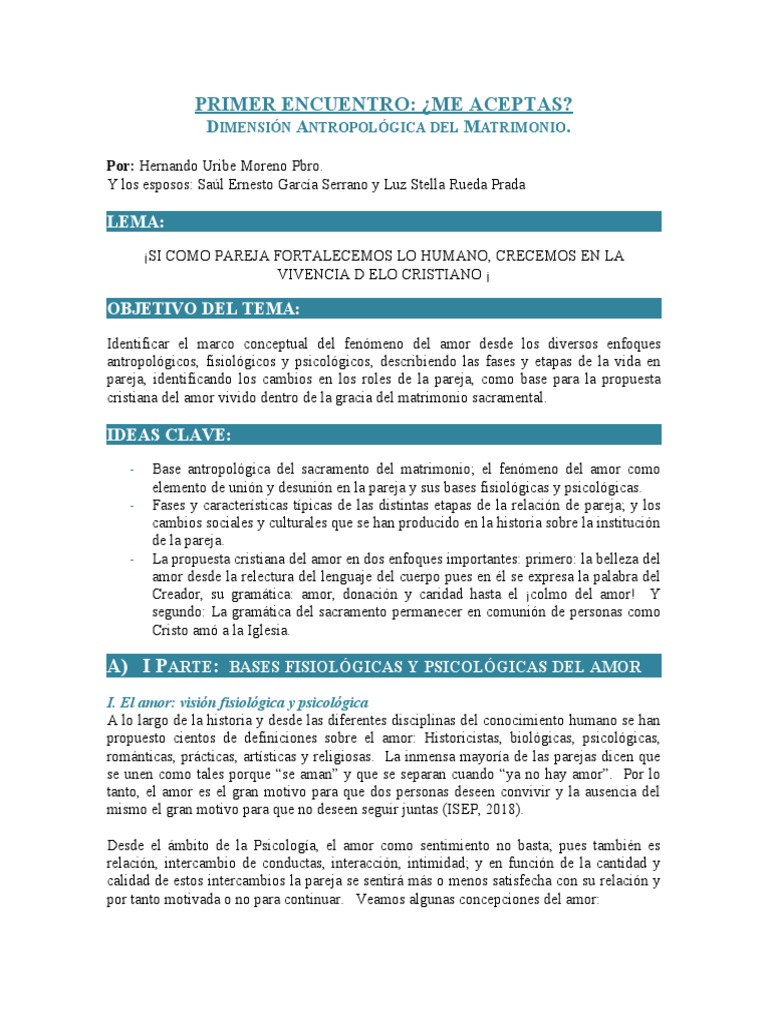 Encuentro 1 | PDF | Amor | Las emociones