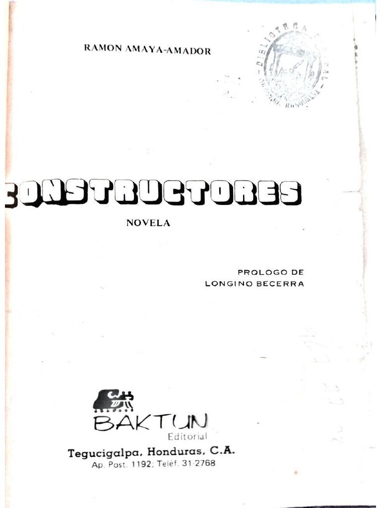 Constructores-Ramón Amaya Amador | PDF