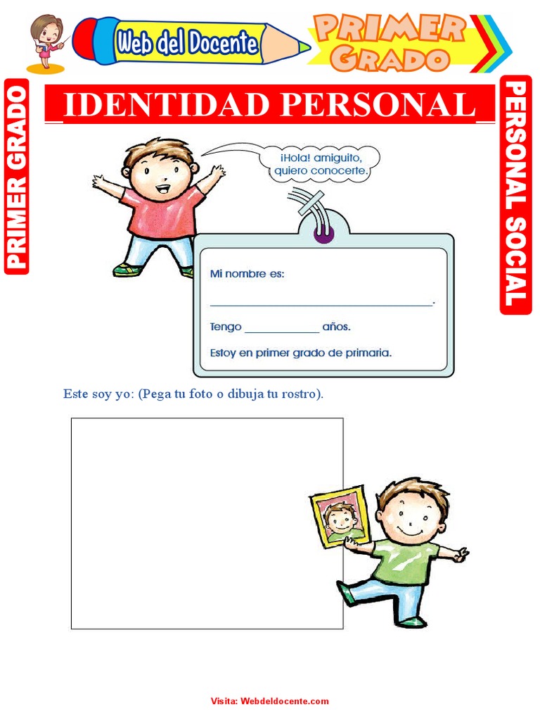 Identidad Personal para Primer Grado | PDF