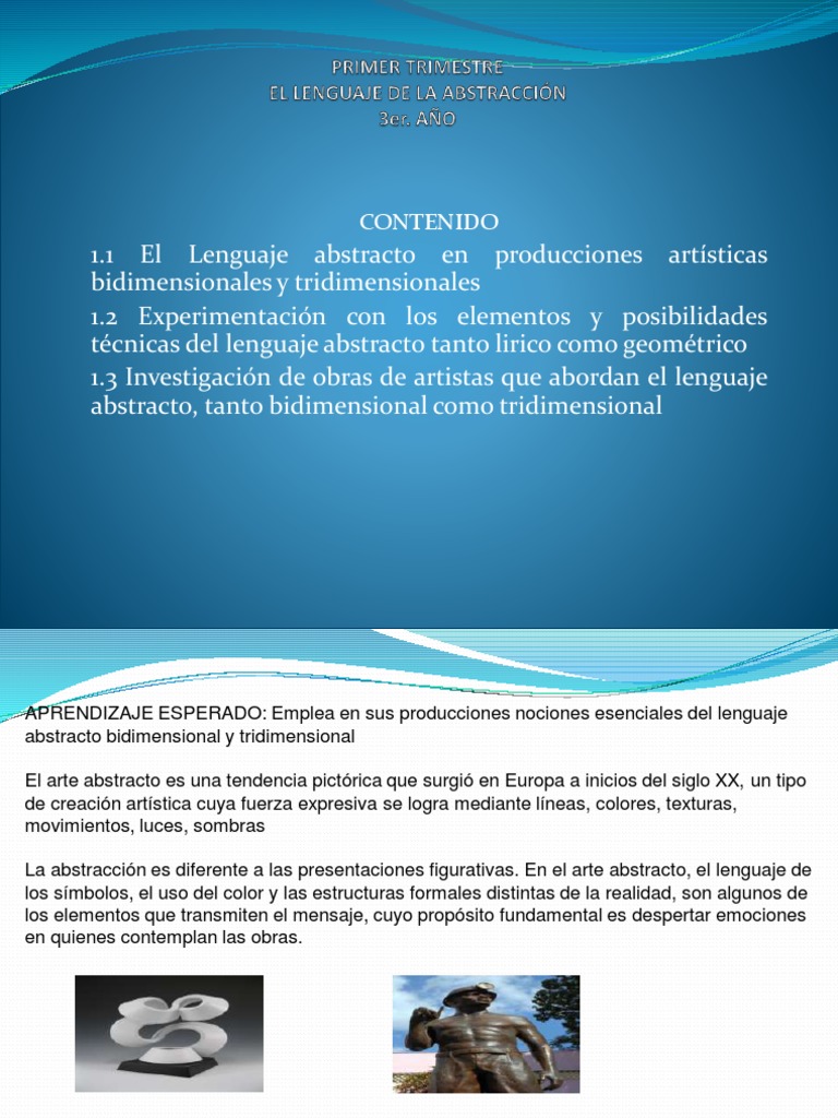 Lenguaje Abstracto en Arte Visual | PDF | Arte abstracto | Pinturas