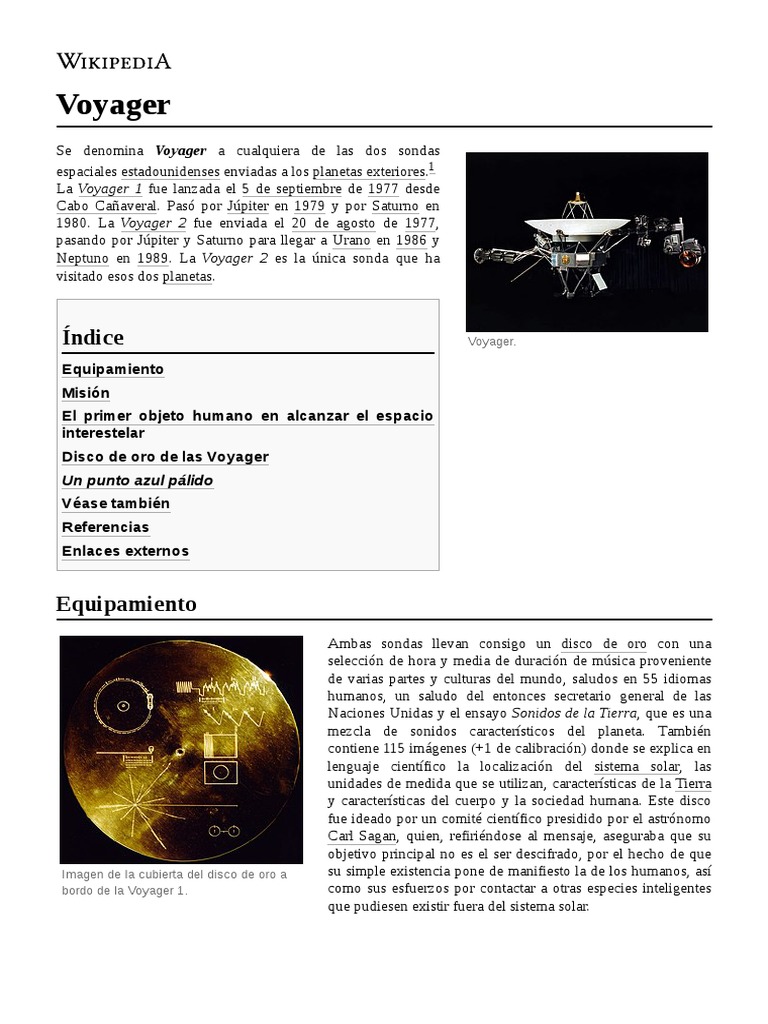 Voyager | PDF | Programa Voyager | Planetas