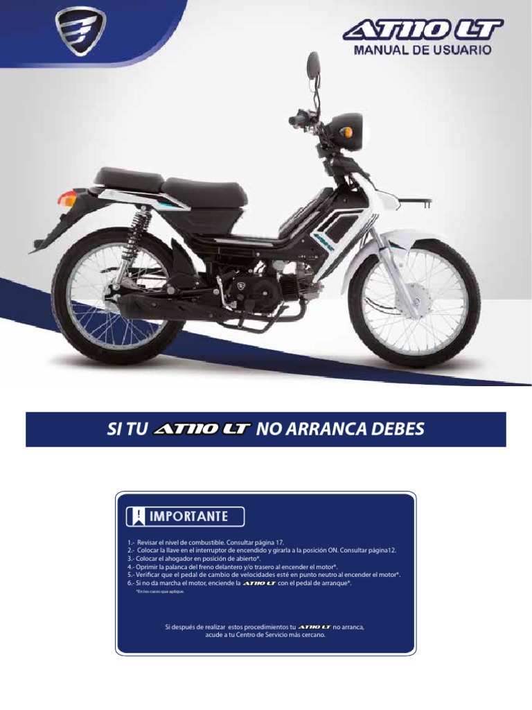 Italika at 110lt | PDF | Gasolina | Bienes manufacturados