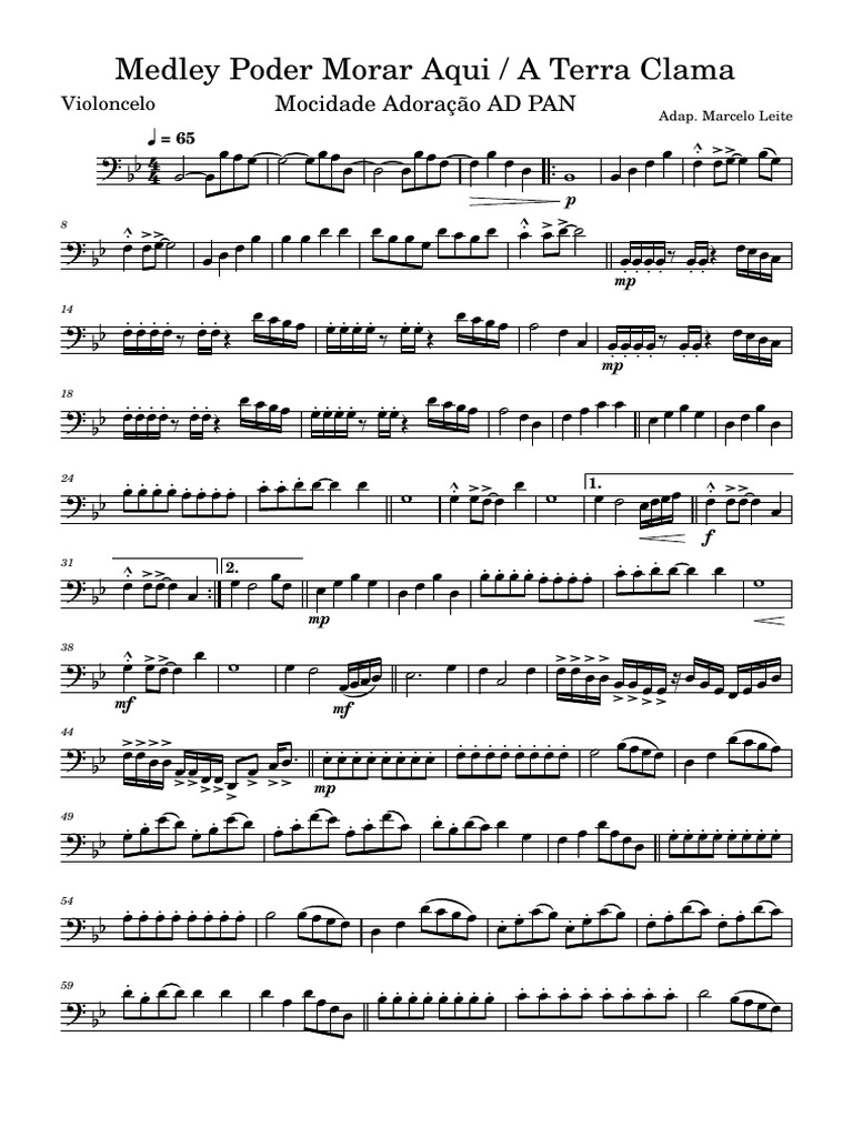 Medley Poder Morar Aqui e A Terra Clama | PDF