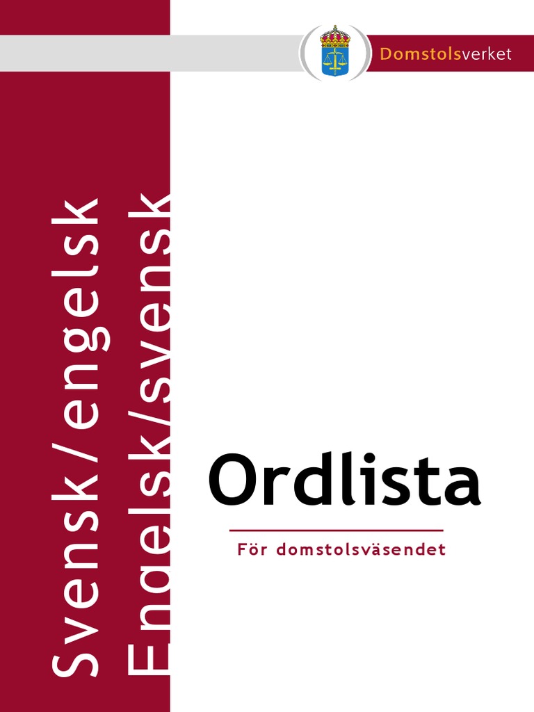 Ordlista, Juridik | PDF