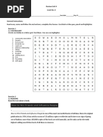 Mango Street Anticipation Guide | PDF