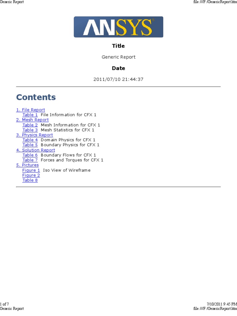 Ansys Report 2 | PDF | Fluid Dynamics | Turbulence