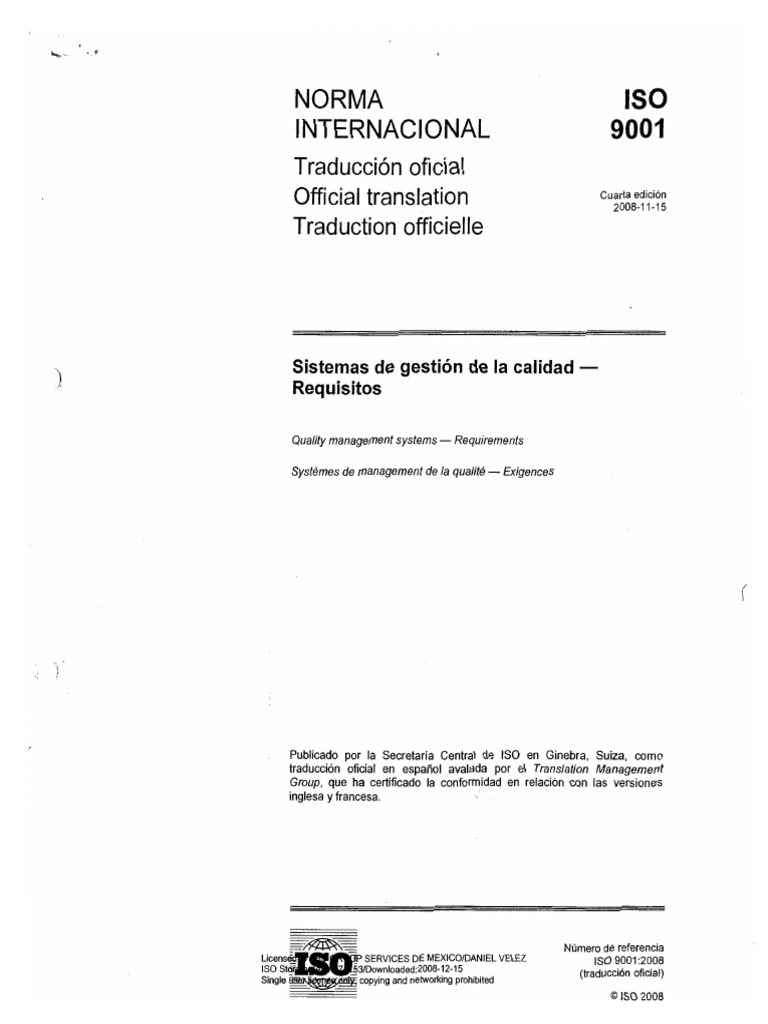 Iso 9001 | PDF