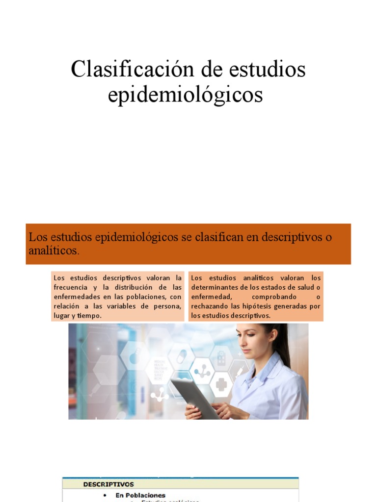 Clasificación de Estudios Epidemiológicos | PDF | Epidemiología | Salud ...