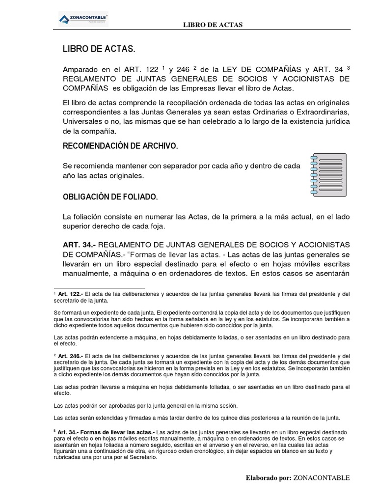 Libro de Actas | PDF | Gobierno | Justicia