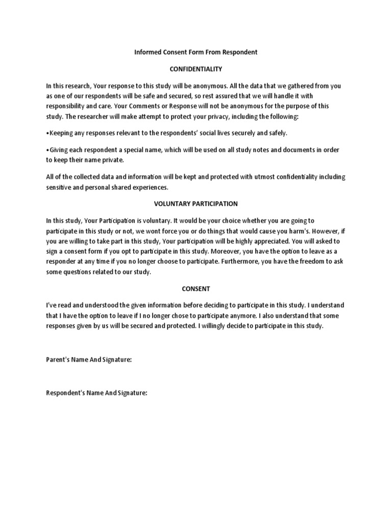 Consent Form | PDF