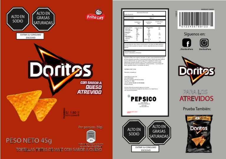 Doritos Listo | PDF | Queso | gordo