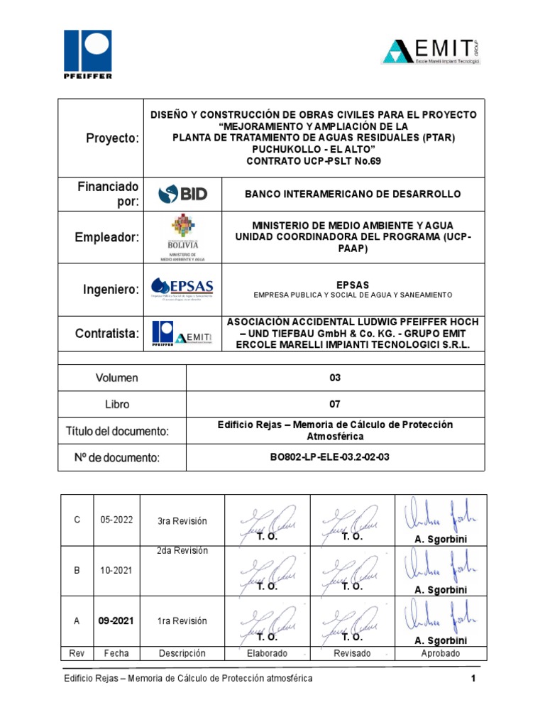 Proyecto:: C 05-2022 3ra Revisión 2da Revisión | PDF | Relámpago | Electricidad