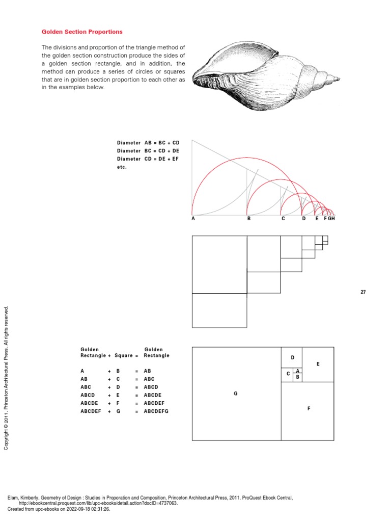Geometry of Design Studies in Proporation and Comp... - (Golden Section ...