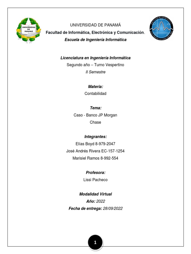 Caso JP Morgan | PDF | JPMorgan Chase | Economias