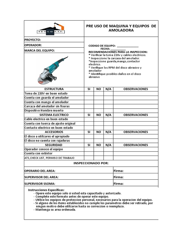 Check List | PDF | Equipo | Bienes manufacturados