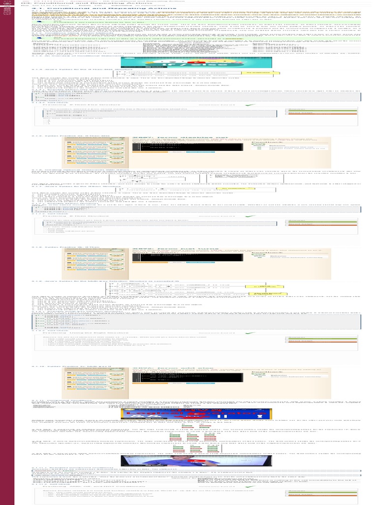 Conditional and Repeating Actions | PDF | Control Flow | Boolean Algebra