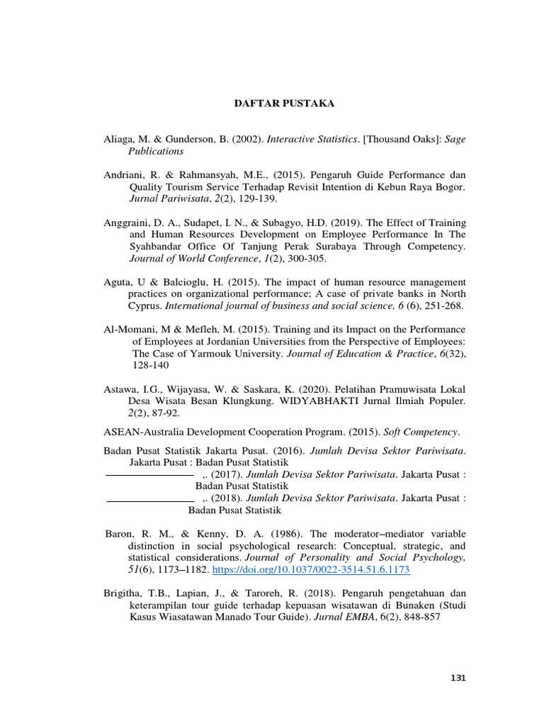 Daftar Pustaka - Juni 2021 | PDF