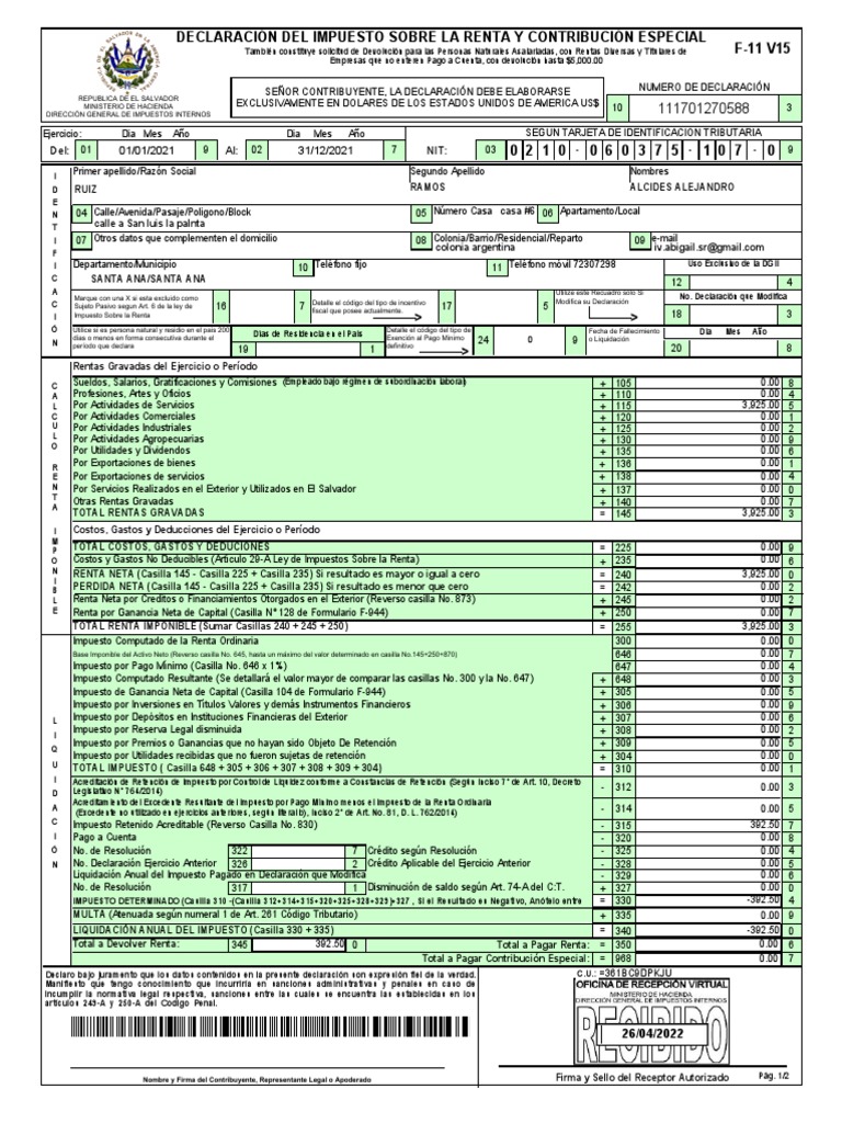 PDF Alci | PDF | Impuestos | Impuesto sobre la renta