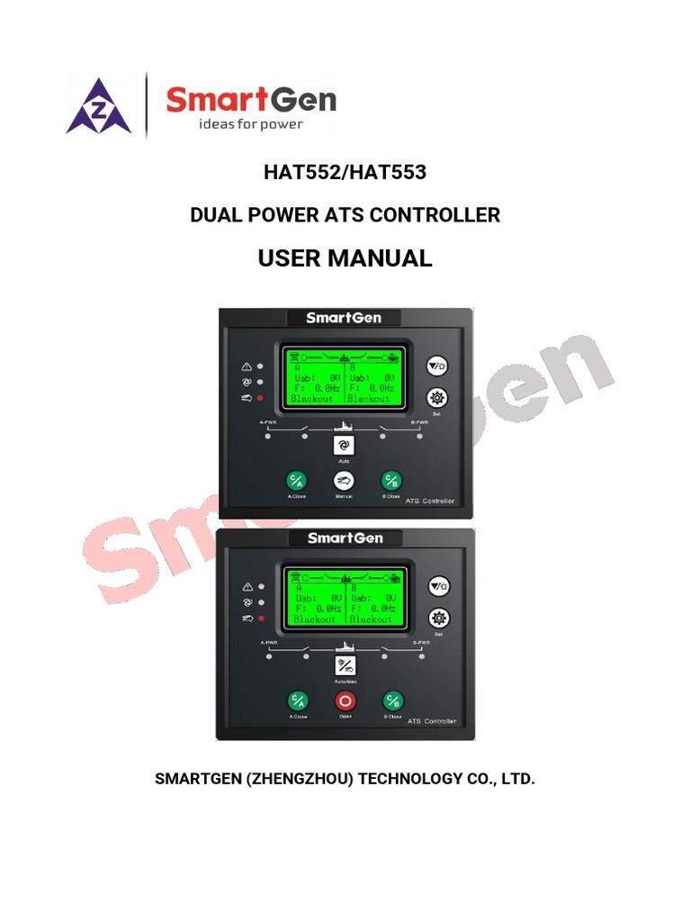 9104 Smartgen Hat552 Hat553 | PDF | Mains Electricity | Alternating Current