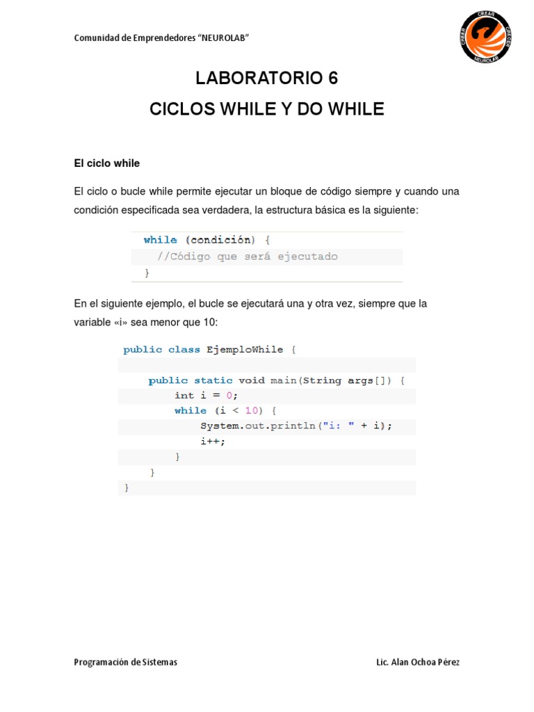 Ciclos while y do while: Simulando secuencias numéricas con interfaces ...