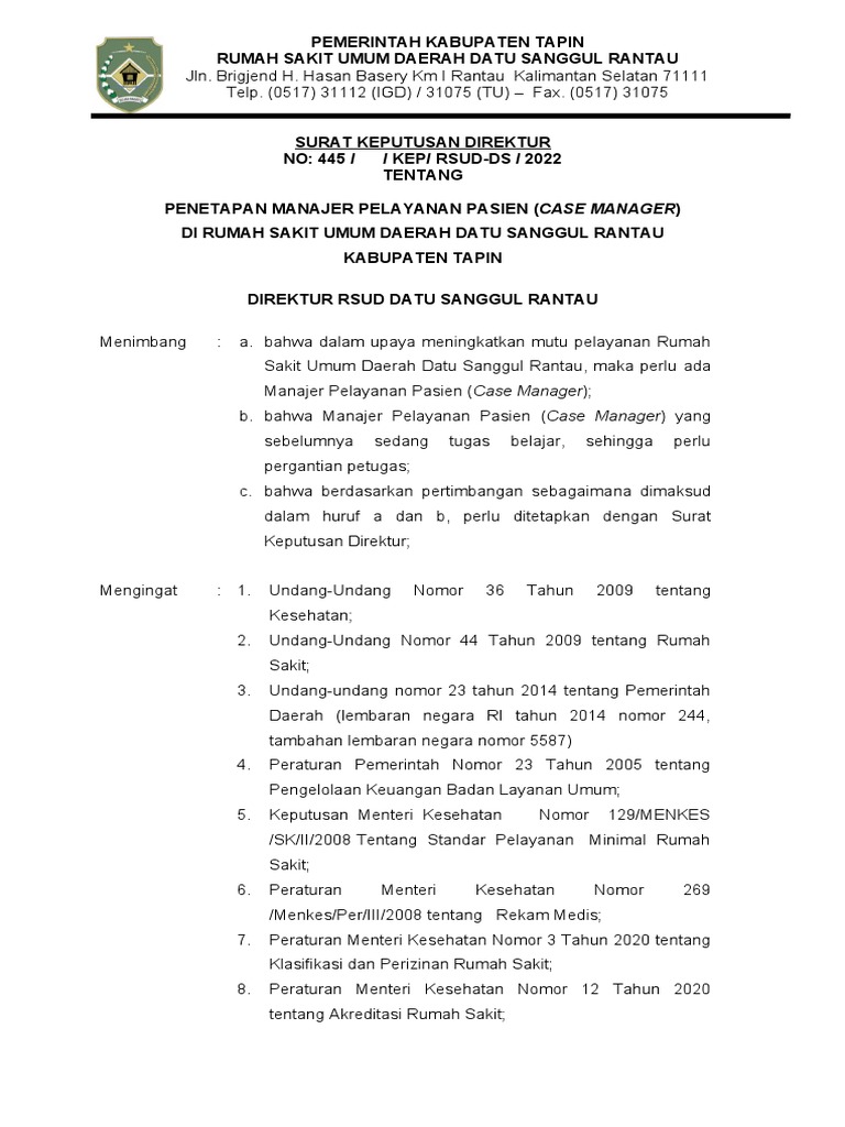 SK MPP 2022 | PDF | Bisnis