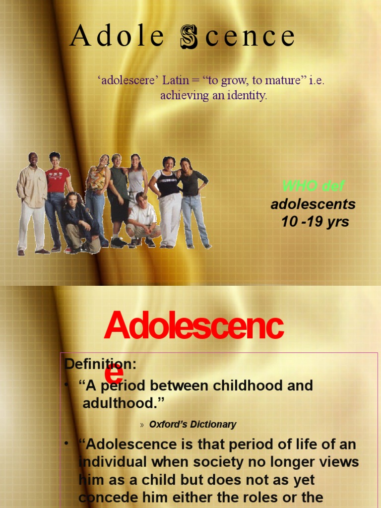 Perdev Adolescence | Download Free PDF | Adolescence | Puberty