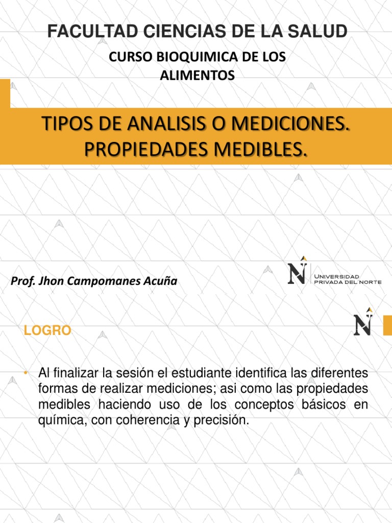 Clase 1 Tipos de Analisis o Mediciones. Propiedades Medibles. Análisis Proximal | PDF ...