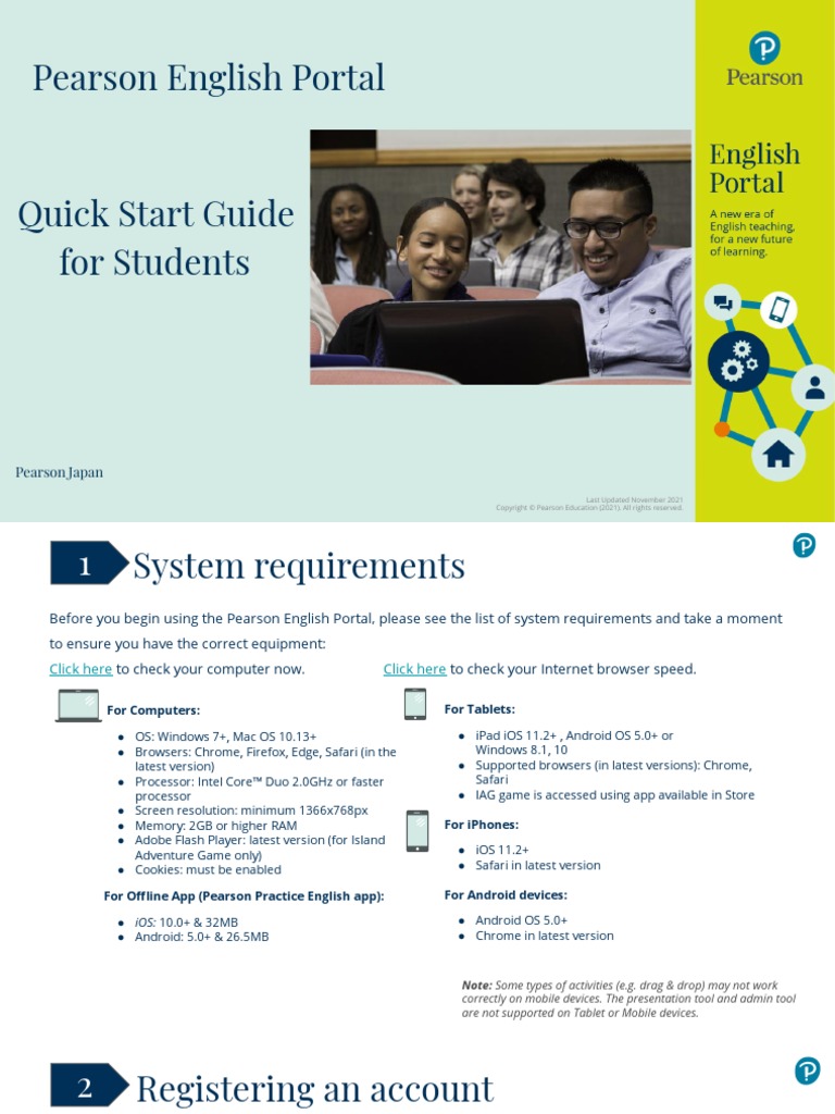 Pearson - English - Portal - User - Guide - For - Students - Eng v2 ...