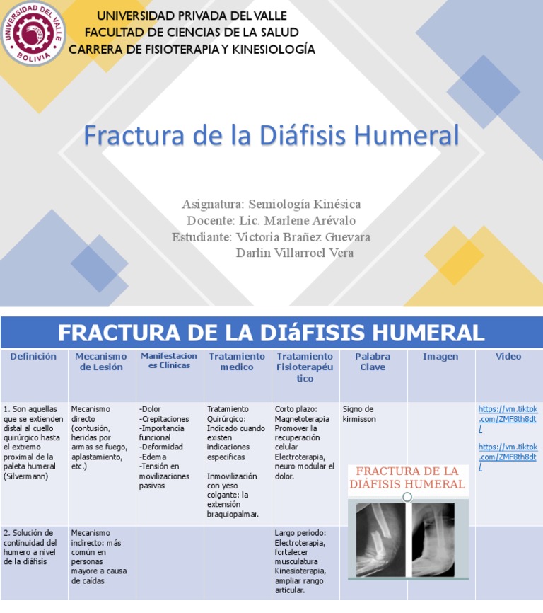 Fractura de La Diafisis Humeral | PDF