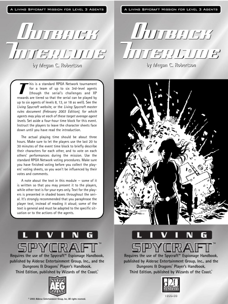 Outback Interlude | PDF | Espionage