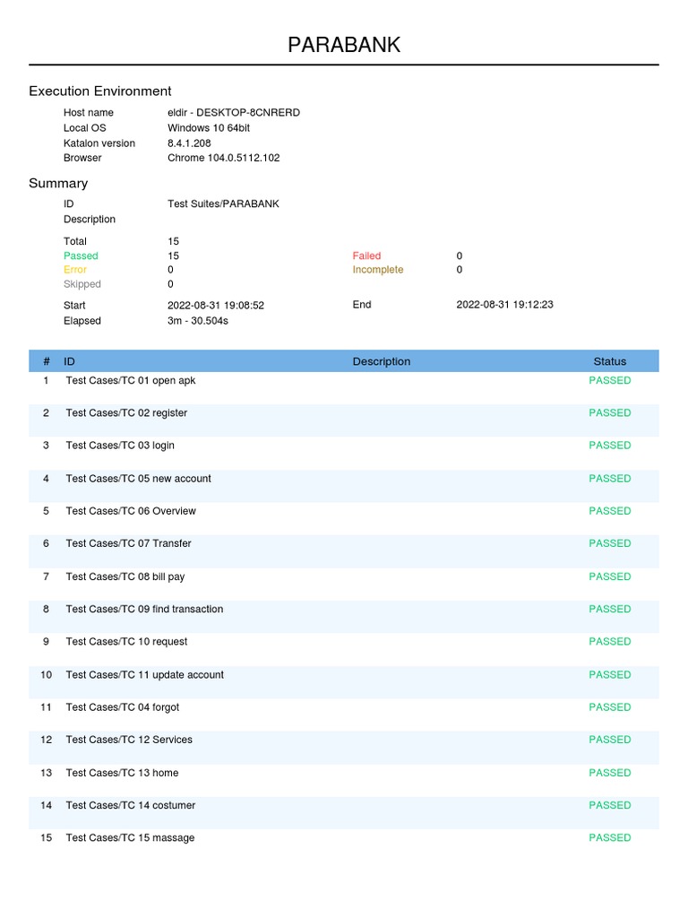 Capture App Parabank | PDF | Computer Science | Cyberspace
