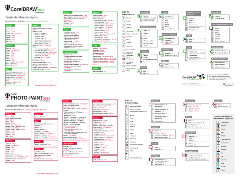 CorelDRAW Graphics Suite 2020 Shortcuts | PDF