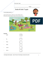 Grade 3 Cambridge English Sample Test | PDF